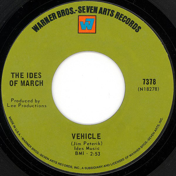"Vehicle" (The Ides of March) - Classic Song of the Day